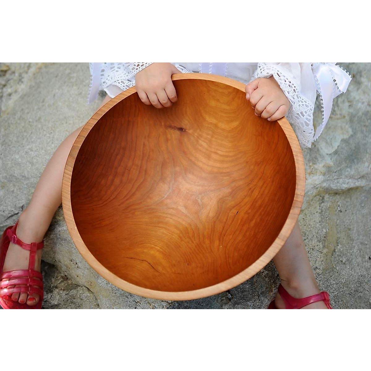 Extra Large Handmade Wood Salad Bowl Salad Lovers Gift