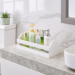 Roeveca Toilet Tank Tray Basket Toilet Paper Storage Farmhouse Decor Toilet Tank Topper Bathroom Storage Organizer Bathroom Organizer Countertop Container