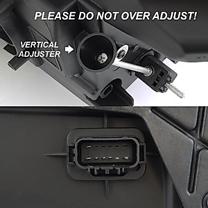 AKKON - For 2008-2014 Cadillac CTS Passenger Side Projector Headlight Assembly Chrome Housing Clear Lens