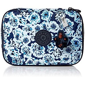 Kipling Women's 100 Pens Printed Case, Accessories, Art Supplies, Makeup, Travel Organizer, Roaming Roses, 6" L X 8.25" H X 2" D