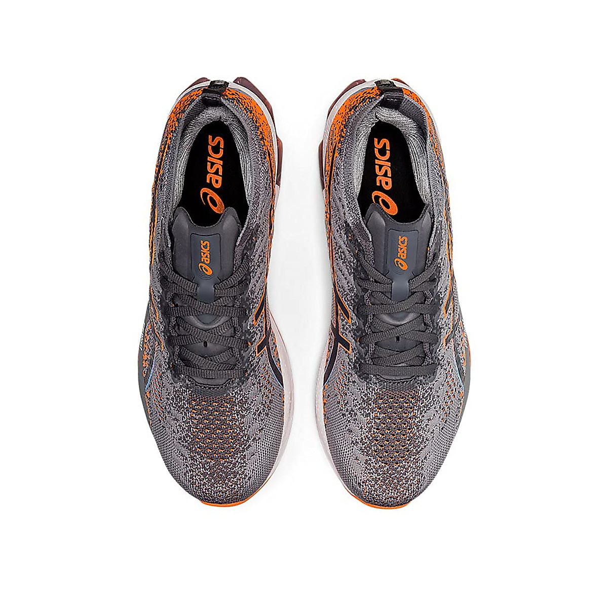 ASICS Men's Gel-Kinsei Blast Running Shoes, 14, Sheet Rock/Shocking Orange