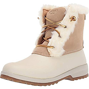Sperry Womens Maritime Repel Suede Boots, Sand, 10
