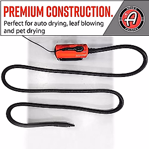 Adam's Air Cannon Car Dryer Blower - Powerful Detailing Wash | Filtered Dryers, Blowers & Blades Safer Than Microfiber Towel Cloth