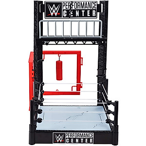 Mattel WWE Wrekkin’ Performance Center Playset with Gym, Breakable Accessories, Collapsible Scaffolding, Breakaway Sign, Collapsible Ring & Easy Reassembly