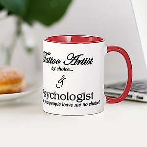CafePress Tattoo Artist Mug Ceramic Coffee Mug, Tea Cup 11 oz