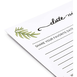 Paper Junkie Date Night Idea Cards for Bridal Shower and Wedding (4 x 6 Inches, 100-Pack)