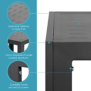 OUTPLATIO Aluminum Lounge Chair and Table for All-Aluminum Conversation Sets Outdoor Patio Furniture Sectional Set (2pcs, Grey)