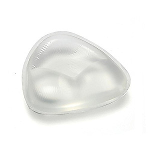 UPSTORE 1Pair Silicone Gel Triangle Shaped Bra Inserts Breast Chest Swimsuit Pads Enhancers Push-up Molding Pad A to D Cup for Bikini (Clear)