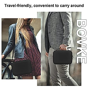 BOVKE Carrying Case for Sony ZV-1 / ZV-1F Vlog Digital Camera & Bluetooth Grip Vlogger Accessory Kit for Vlogging YouTube Live Video Streaming, Mesh Pocket for Batteries USB Cables Charger, Black