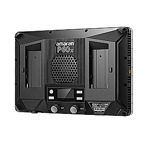 Aputure Amaran P60X Led Video Light Bi-Color 60W Video Panel Light Support Sidus Link APP, OLED Screen, Dual Power Supply Methods