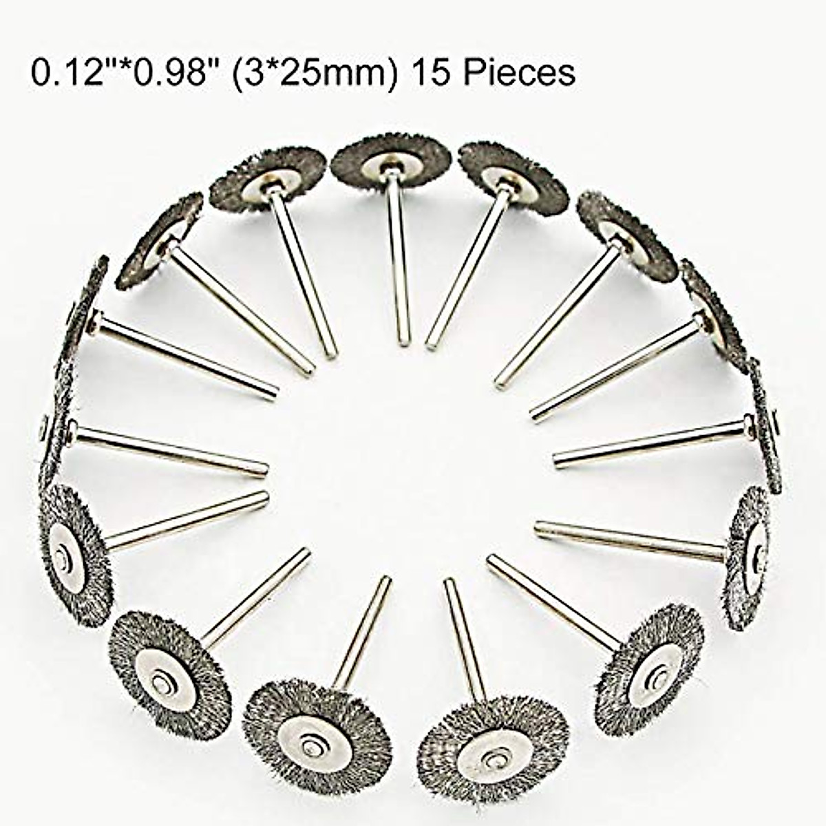 45PC Wire Brushes for Drill Set Stainless Steel Wheel Brushes Dremel Accessories for Rotary Tools - Grinding, Sanding, Polishing