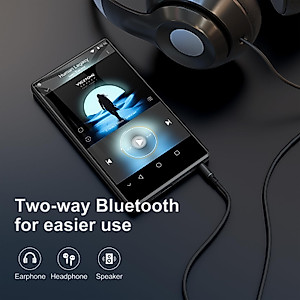 JOLIKE 80GB MP3 Player with Bluetooth and WiFi spotify and Pandora, Android Streaming audiobooks Audible and FM Radio 4.7-inch Touchscreen MP3&MP4 Music Player Kids MP3 Player with USB Support 215GB