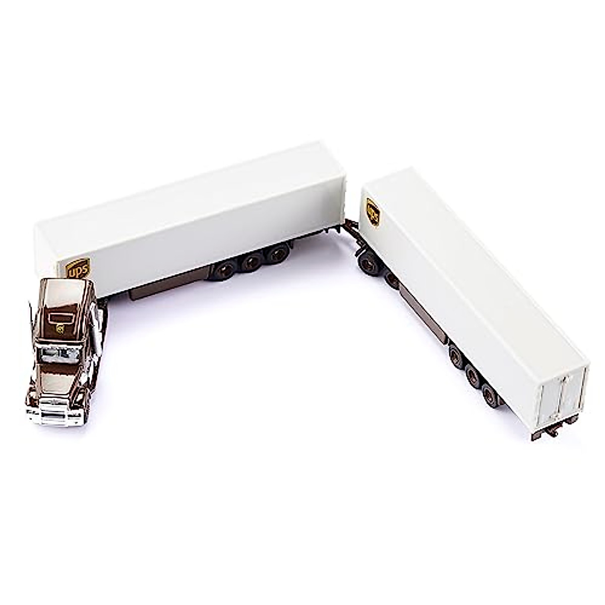 Truck with Double Pup Trailers DHL Road Train 1/87 (HO) Diecast Models by Siku SK1806