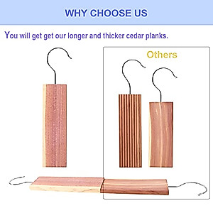 Brite Lightingtech Cedar Blocks for Clothes Storage 60PCs, Red Cedar Hang Ups, Cedar Balls, Cedar Rings and Cedar Sachet Bags for Closets and Drawers