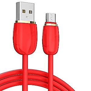 BGNTBUK Tops Lot 2PCS 1m 3A Silicone Data Cable Mobile Phone Color Fast Charging Line Liquid Soft Plastic Flash Charging Cable Cam Link 4