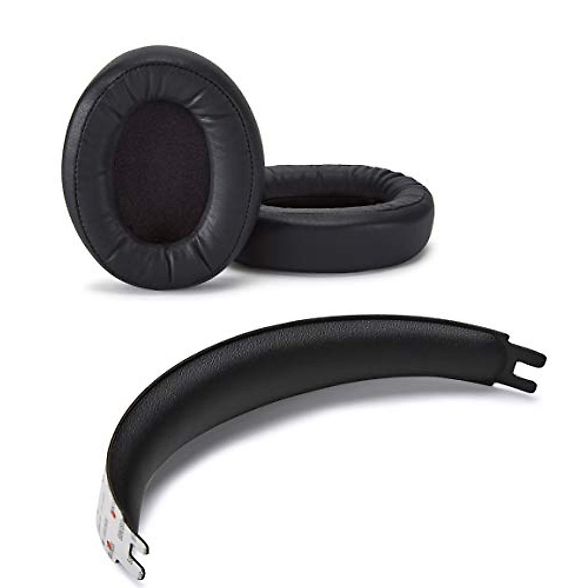 Premium Ear Pads and Headband Compatible with Kingston HyperX Cloud Flight S and Cloud Flight Headphones (Black). Protein Leather | Soft High-Density Foam | Easy Installation