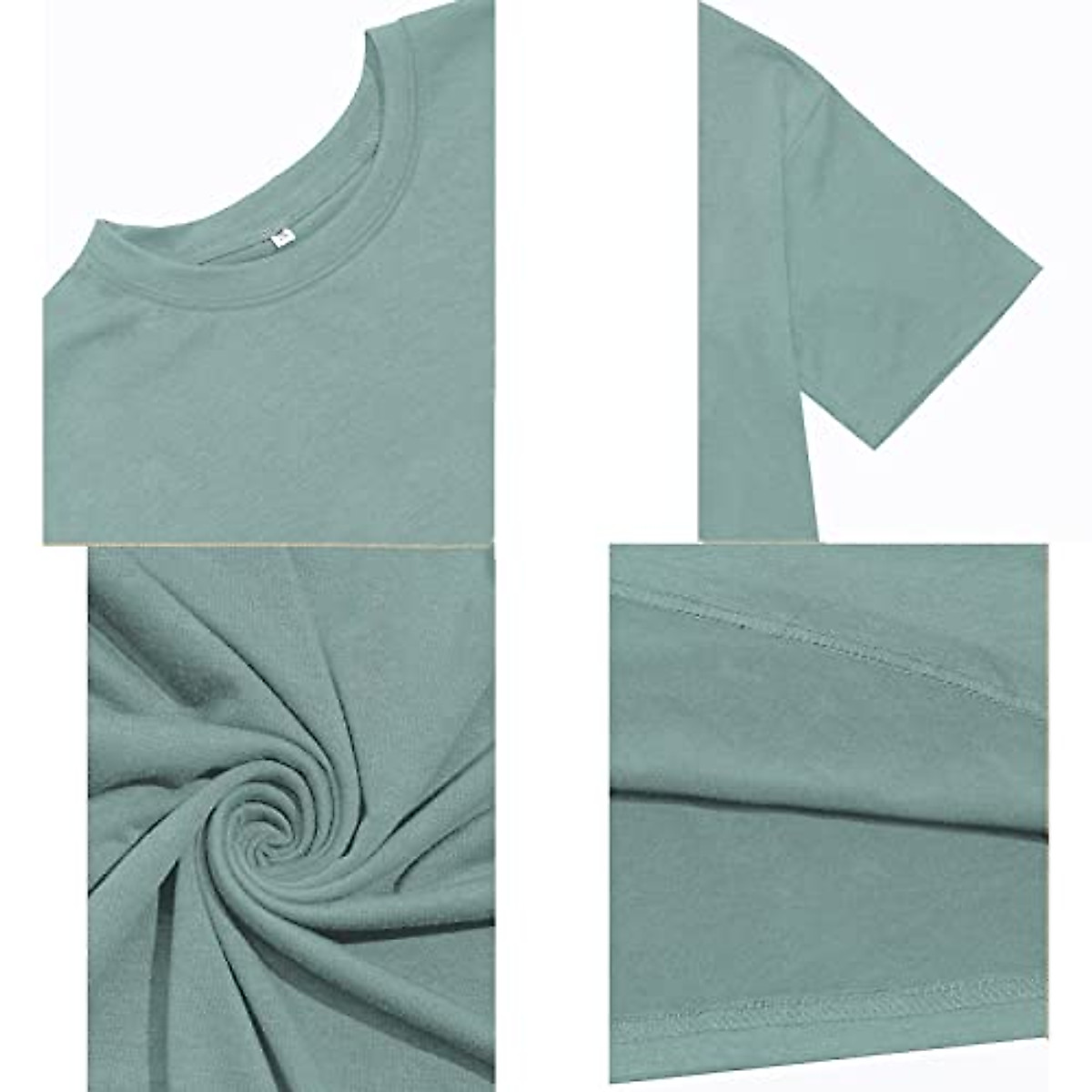 CSDAJIO Women's Graphic Oversized Tee Mountain Letter Print National Park Shirt Vintage Half Sleeve Loose Casual T Shirts Yosemi LightGreen Large