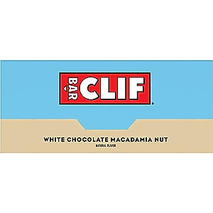 Clif Bar - White Chocolate Macadamia Nut Flavor - Made with Organic Oats - 9g Protein - Non-GMO - Plant Based - Energy Bars - 2.4 oz. (6 Pack)