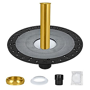Upgrade Freestanding Bathtub Drain,Freestanding Tub Drain Rough-in Kit,Easy Freestanding Bathtub Drain Mounting Kit with ABS Plastic Adapter and Brass Liner