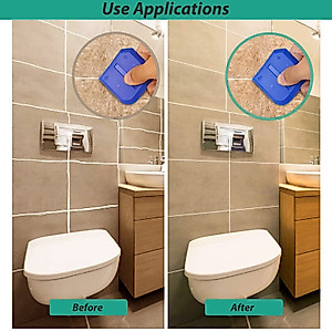 Yoki Peony Professional Silicone Caulking Tool Kit, Reusable Silicone Profiling Kit with Sealant Finishing Tools and Caulk Removal Tools - Caulk Scraper Tool