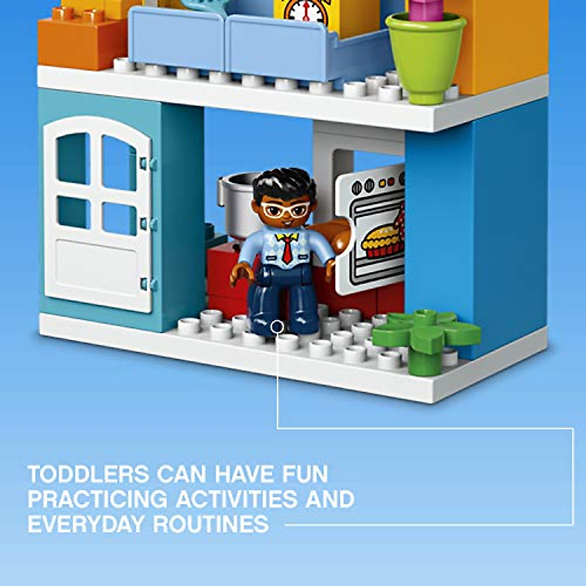 LEGO DUPLO My Town Family House 10835 Building Block Toys for Toddlers (69 Pieces)