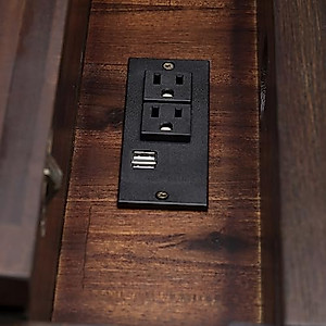 SIMPLIHOME Monroe SOLID WOOD Rustic 60 inch Home Office Desk, Writing Table, Workstation, Study Table Furniture in Distressed Charcoal Brown