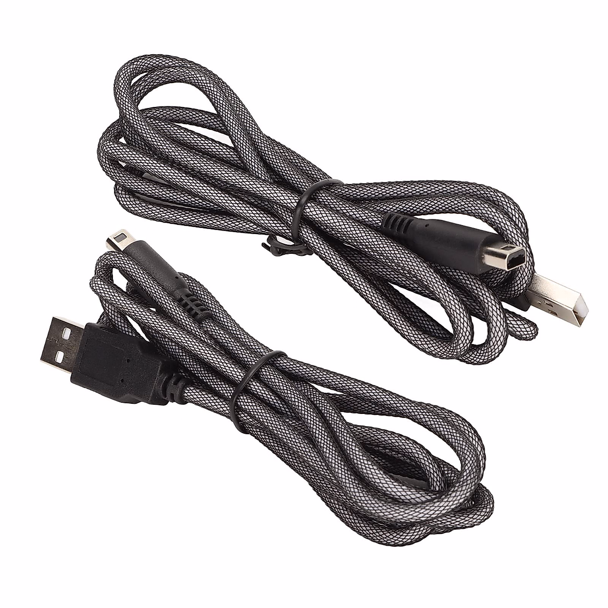 Septpenta 2Pcs 5ft 3DS/ 2DS USB Charger Cable, Supports Playing While Charging, Portable Power Charging Cord Cable for 2DS 3DS 3DS XL New 3DS New 3DS XL New 2DSXL NDSI NDSI LL