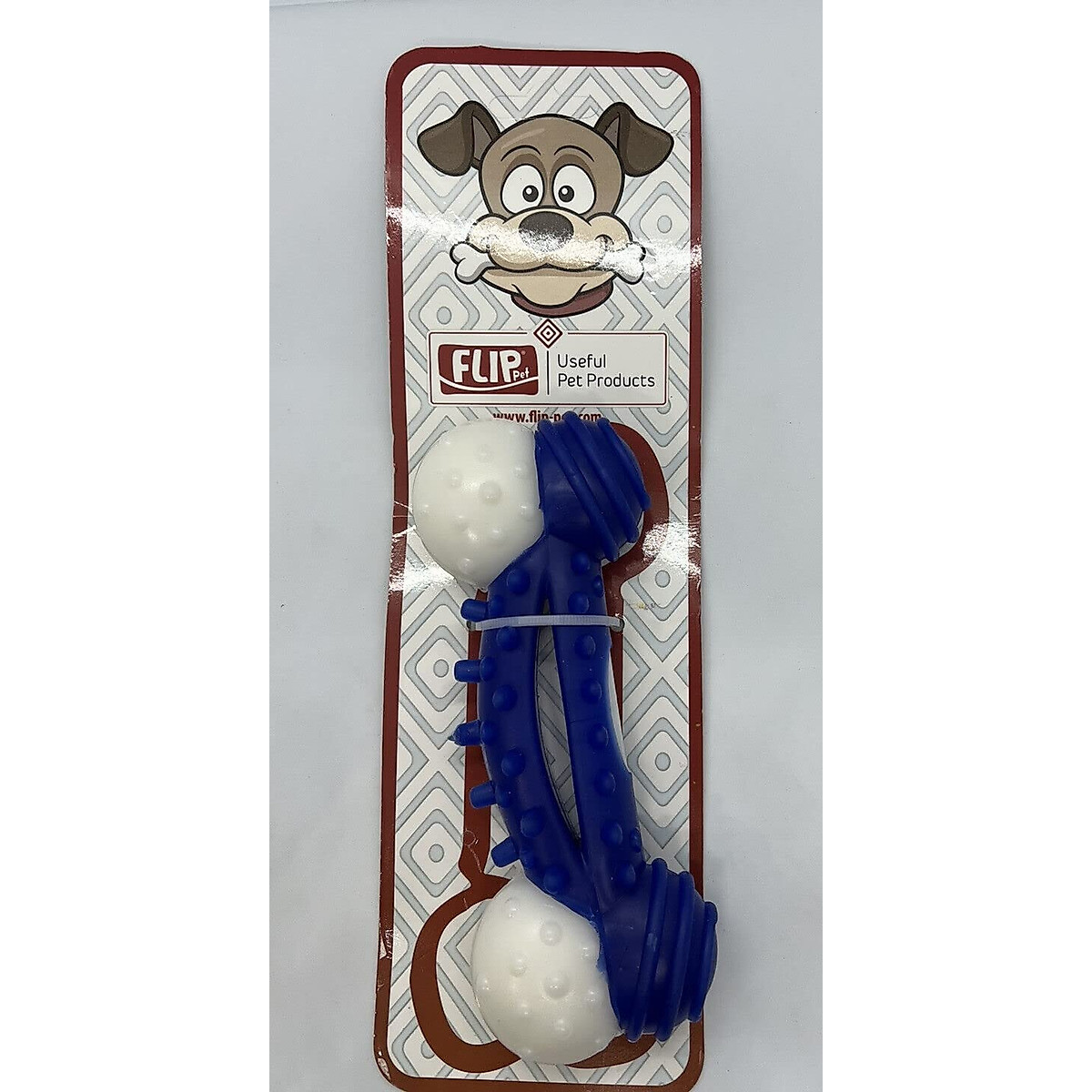 Dog Puppy Chew Fetch Toy Dental Hygiene Gum Health Exercise Fun 6 1/2" Outdoors Bone Shaped