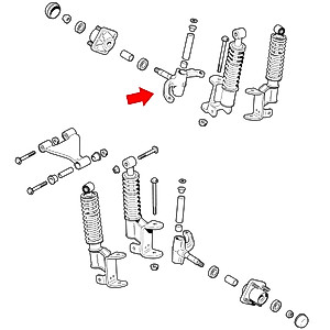 10L0L Drivers Side Spindle Assembly for EZGO RXV 2008-up Electric & Gas Golf Cart, OEM# 601413 607413