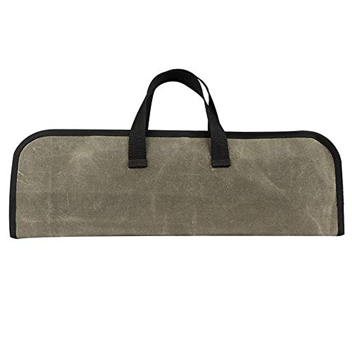 Kani Chef Knife Roll Bag (4 Slots), Waterproof Waxed Canvas Cutlery Knife Bag, Portable Knife Roll Case, Heavy Duty Knife Storage Case with Zipper Closure for Working Barbecue Camping