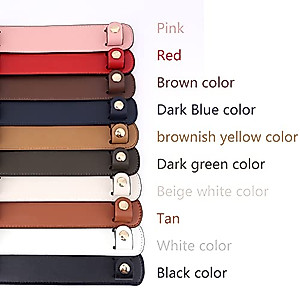 Genuine Leather Crossbody Replacement Adjustable Shoulder Straps for Boston,Bucket,Mini tote,purses,handbags…