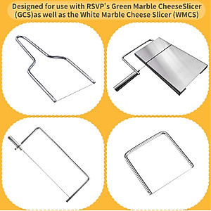 Mozeat Lens 5.7 inch Cheese Slicer Wire,10 PCS Cheese Slicer Replacement Wires Food Grade Stainless Steel Cheese Cutter Wire Cheese Wire Knife Kit for Slicing Cheeses Butter