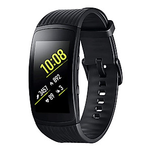 Samsung Gear Fit2 Pro (SM-R365), Black, Large, Sports Band Smart Watch (Renewed)