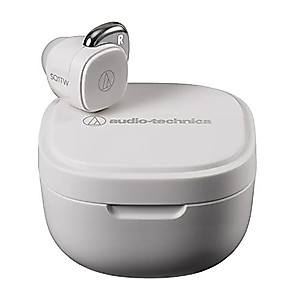 Audio-Technica ATH-SQ1TWWH Wireless in-Ear Headphones, White
