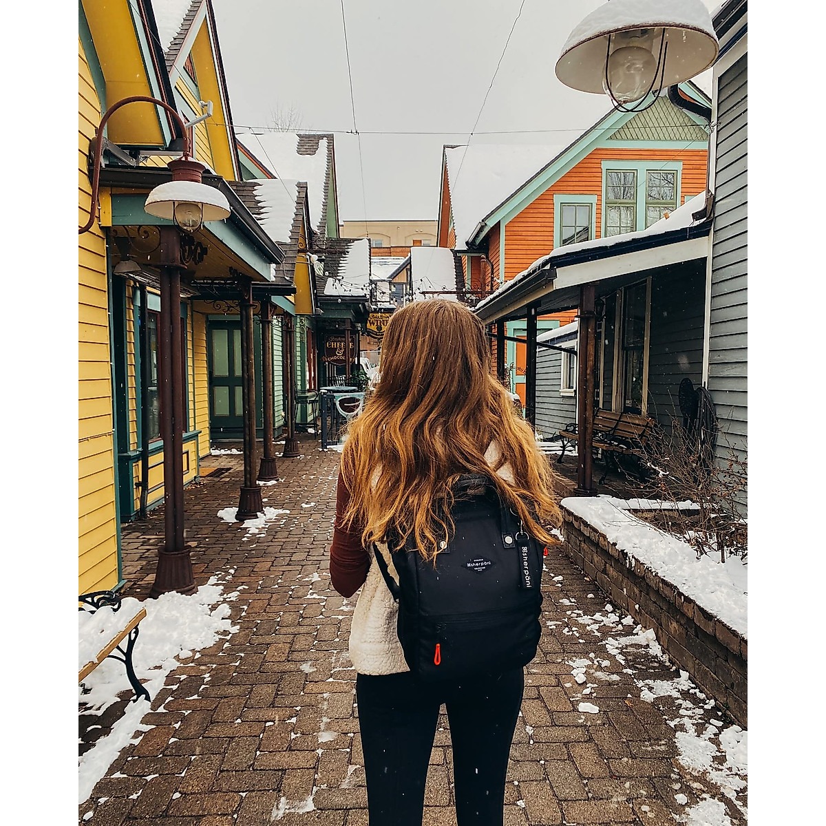 Sherpani Dispatch, Convertible Backpack Tote, Travel Backpack, Crossbody Bags for Women, Laptop Backpack, Fits 13 Inch Laptop (Raven V1)