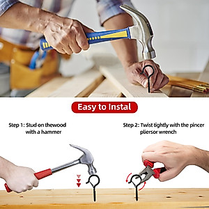 20 Pcs Q-Hanger Hooks for String Lights - Christmas and New Year Decor, Fairy Lights Hanger with Safety Buckle (20Pcs)