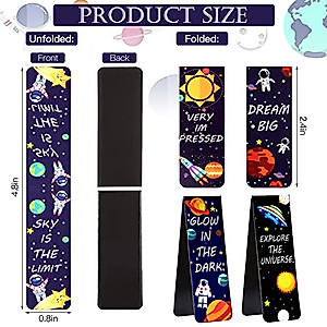 32 PCS Magnetic Bookmarks, ZYNERY Space Book Marks Moon Roaming Assorted Bookmark Sets, Book Markers for Women/Men/Students/Kids/Book Lovers/Readers/Birthday Gift, 16 Styles