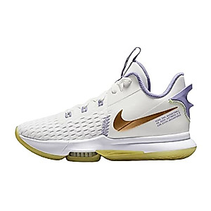 Nike Lebron Witness CQ9380-102 Mens Basketball Shoes (Summit White/MTLC Bronze)