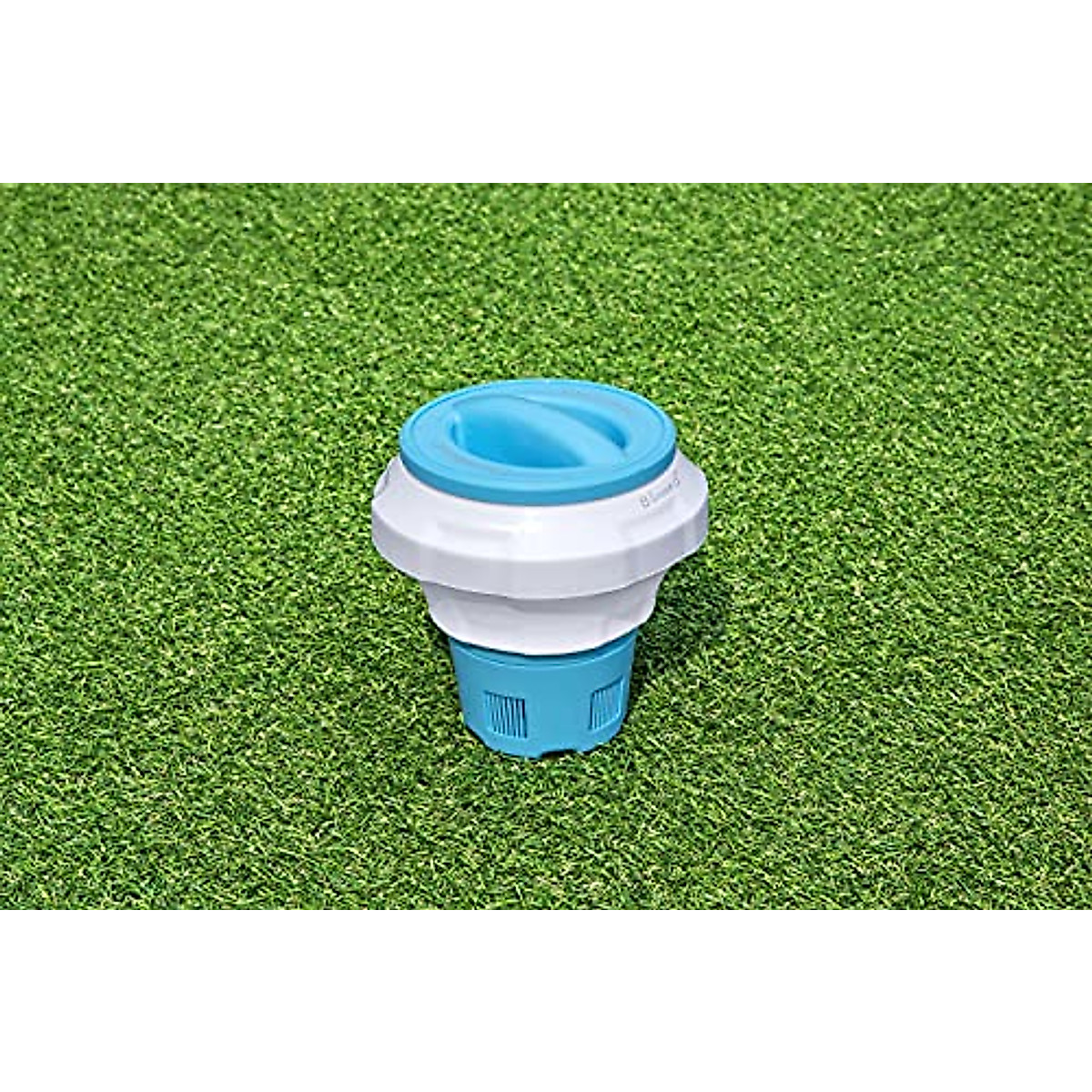 Bestway Pool Flowclear Chemical Floater with ChemGuard Protective Glove, Blue