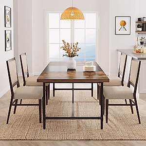 LITTLE TREE 6FT Conference Table 70.8L x 31.5W inch Meeting Table Conference Room Tables Modern Rectangular Seminar Training Table for Office, Brown