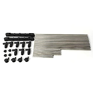 Ochine Adjustable Height and Width Rolling Metal Clothes Rack Height Adjustable Clothes Rack Portable Clothing Rack Rolling Garment Rack Hanging Rack Rolling Clothes Organizer Chrome Garment Rack