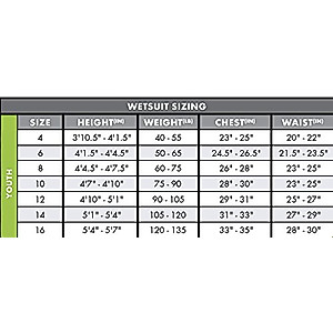 O'NEILL Unisex Child Youth Epic 4/3mm Back Zip Full Wetsuits, Black/Smoke/Ocean, 12 US