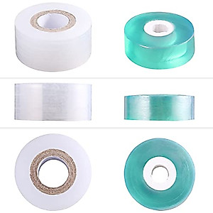MIDOUWEST 4 Pcs Parafin Grafting Tape for Fruit Trees,Garden Plant Nursery Tape Stretchable Self Adhesive Membrane Clear Floristry Film,Plant Repair Budding Tape