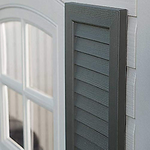 Lifetime 60079 Outdoor Storage Dual Entry Shed, 15 x 8 ft, Desert Sand