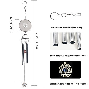 Retirement Gifts for Women Men,Retirement Wind Chime with Tree of Life Wind Spinner - Happy Retirement Gifts for Teacher,Nurse,Retired Boss,Coworker