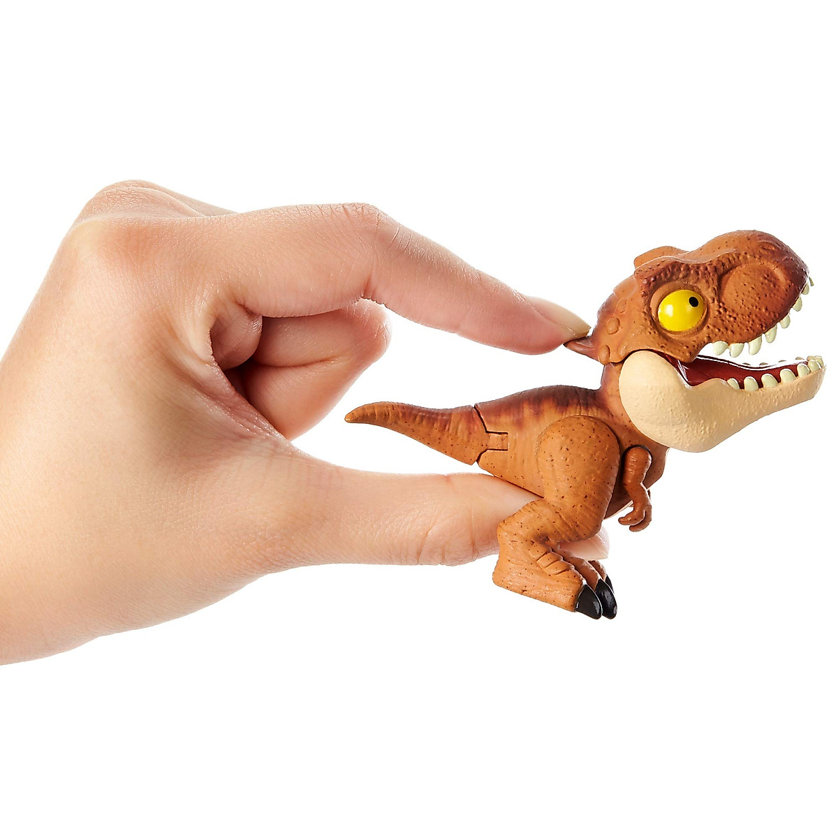 Mattel Jurassic World Snap Squad Dinosaur Toys, Small Dino Figures with Opening Clip-On Jaws, Portable Collectibles