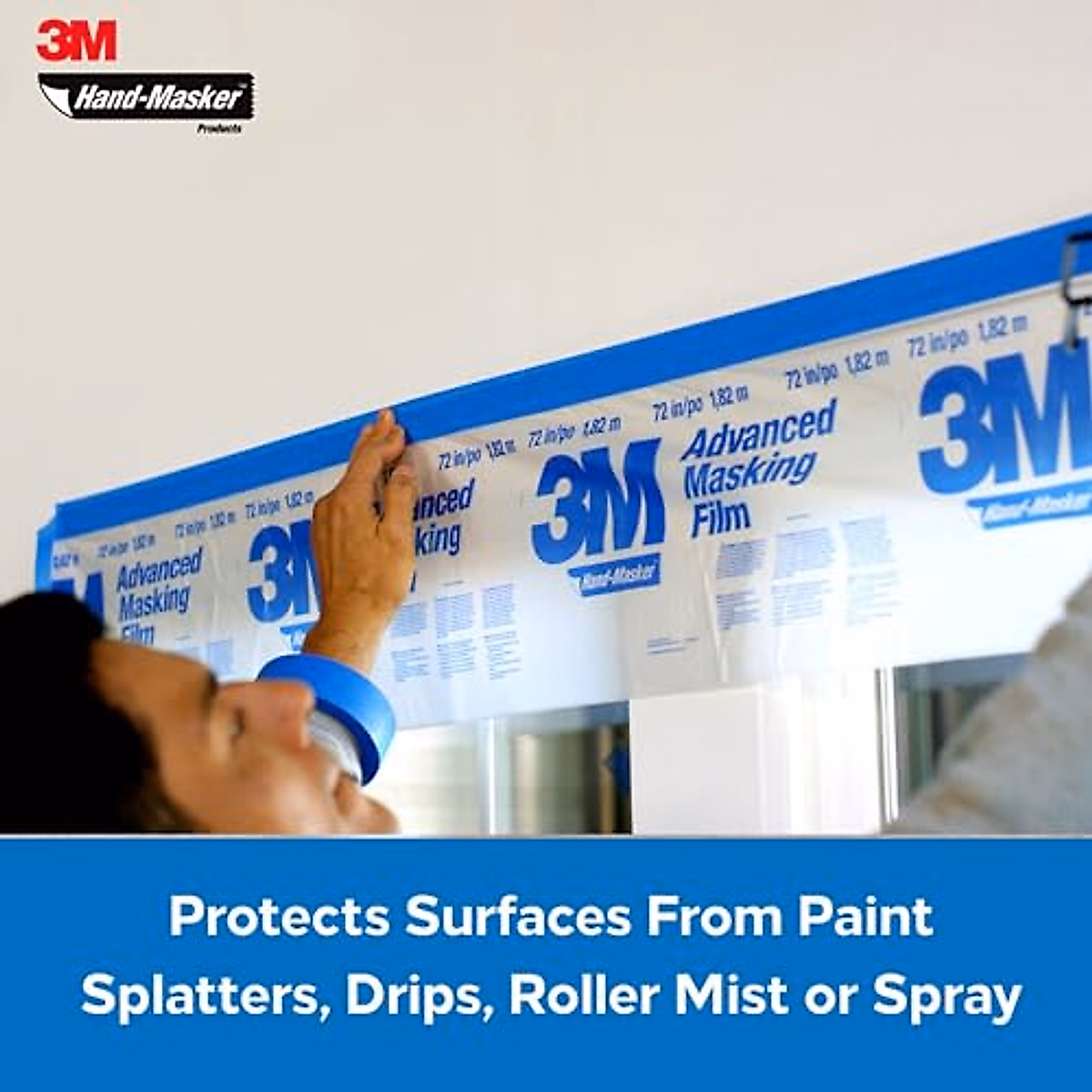 3M™ Hand-Masker™ Pre-Loaded Dispensers, Masking Film Tape Kit