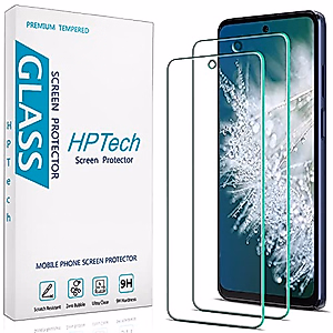 HPTech (2 Pack) Tempered Glass For Motorola Moto G Stylus 2022 / Moto G Stylus 5G 2022 [Not Fit for 2021/2020 Version] Screen Protector, Anti Scratch, Bubble Free
