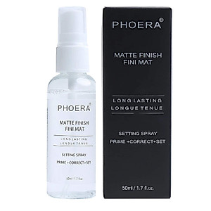 AQUAPURITY Phoera Makeup Setting Spray 3 In 1 Fixer, Primer & Corrector Matte Finish, Makeup Sealer Spray Long Lasting16Hr Wear Face Make Up Foundation Light Weight Beauty Blender