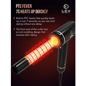 Look Extremely VIP Ceramic Curling Iron with Cooling Air | Curling Wand for Long Lasting Curls | Cordless Hair Curler| 3 Speed Smart Control | Hair Wand and Curling Iron in One